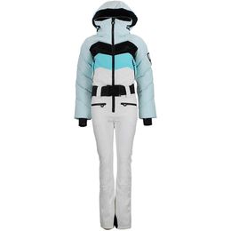 Peak Mountain Ski-/ Snowboardoverall "Antiero" in Hellblau/ Wei&szlig; - 66% | Gr&ouml;&szlig;e XL | Damen-outdoorjacken
