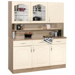 Wiho-K&uuml;chen wiho K&uuml;chen K&uuml;chenbuffet &raquo;Linz&laquo; 150 cm breit, in Landhaus-Optik beige