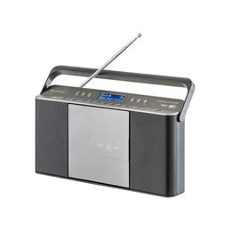 HEINE HOME Radio in Silber/ Anthrazit - (B)31,7 x (H)21 x (T)6,5 cm - 63% | Tv-und-audio