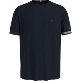 Tommy Hilfiger Herren T-Shirt &raquo;FLAG CUFF TEE&laquo; blau M