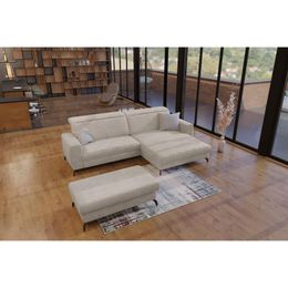 Sit & More sit&more Ecksofa &raquo;Bolero L-Form&laquo; beige 100% Polyester
