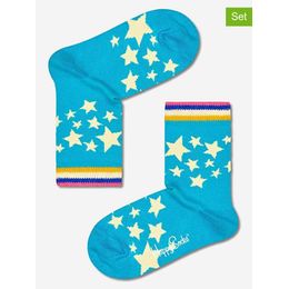 Happy Socks 2er-Set: Socken in T&uuml;rkis - 50% | Gr&ouml;&szlig;e 13-21 | Babysocken-strumpfhosen