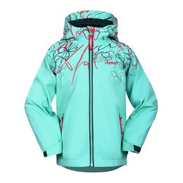 Peek U Regenjacke "Marlo" in T&uuml;rkis - 53% | Gr&ouml;&szlig;e 122 | Kinder-outdoor-jacken