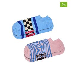 Happy Socks 2er-Set: Socken in Rosa/ Hellblau - 56% | Gr&ouml;&szlig;e 41-46 | Herrensocken