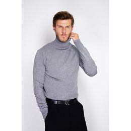 William de Faye Rollkragenpullover in Grau - 77% | Gr&ouml;&szlig;e 50 | Herren-plussize