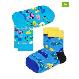 Happy Socks 2er-Set: Socken in Hellblau - 65% | Gr&ouml;&szlig;e 13-21 | Babysocken-strumpfhosen