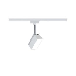 Paulmann Schienensystem-Leuchten &raquo;URail Schienenspot Pedal Einzelspot 395lm 5W 2700K 230V Chrom matt&laquo; LED-Modul 1 Stk. Warmwei&szlig; wei&szlig;