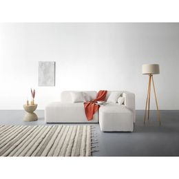 Home Affaire Ecksofa &raquo;Sundstrup L-Form&laquo; Modulserie, individuelle Zusammenstellung beige 93% Polyester, 6% Acryl, 1% Baumwolle