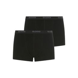 Sloggi Herren Sloggi Boxershorts &raquo;Men Basic&laquo; 2er Pack, Single Jersey, Baumwollmischung, ohne Eingriff schwarz 7