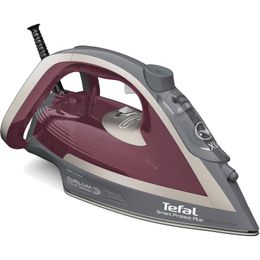 Tefal Dampfb&uuml;geleisen &raquo;Smart Protect Plus, 2800W, 40 g/Min. kontinuierliche Dampfabgabe,&laquo; 2800 W automatische Abschaltung, Vertikaldampf, weinrot/grau, 