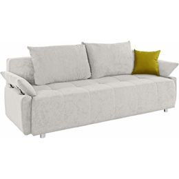 Collection AB Schlafsofa &raquo;, 3-Sitzer, Funtastic&laquo; inkl. Bettfunktion, Bettkasten, Federkern, Frei im Raum stellbar silber Zierkissen: 100% Polyester;