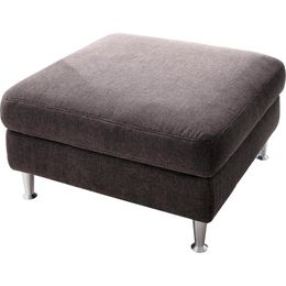 Home Affaire Hocker &raquo;Turin&laquo; passend zur Serie &raquo;Turin&laquo;, auch in Leder und Easy care-Bezug grau Struktur: (100% Polyester);Leder;Struktur weich (16% 