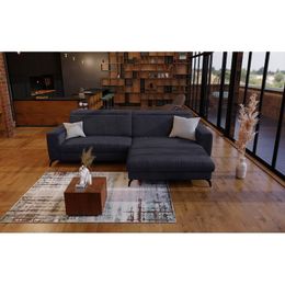 Sit & More sit&more Ecksofa &raquo;Bolero L-Form&laquo; blau 95%Polyester 5%Polyamid