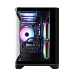 GAMEMAX Gaming-PC &raquo;HYPE-M BK 8011 AMD Ryzen 5 7500F 16GB DDR5 1TB SSD RX 9070&laquo; Windows 11, DDR5 RAM WLAN AC (WiFi-5), 4x USB 2.0/1.1, 1x PS/2, 2x USB 