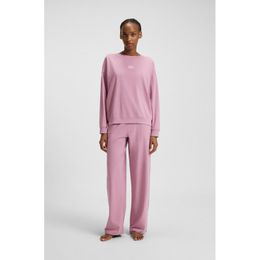 Hugo Underwear Damen HUGO Underwear Pyjama Set, 2 tlg. Rundhalsausschnitt, Regular fit, Logo-Label L