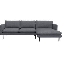 FLEXLUX Ecksofa &raquo;Bolzano, elegant und bequem, L-Form&laquo; Sitzaufbau mit Kaltschaum & Stahl-Wellen, loose Sitz -& R&uuml;ckenkissen blau 62% Polyester, 17% 