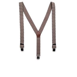 NAE Vegan Shoes Suspenders 'Hugo' male Brown size One Size