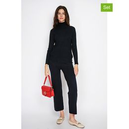 William de Faye 2tlg. Outfit in Schwarz - 76% | Gr&ouml;&szlig;e 34 | Damen-pullover-cardigans