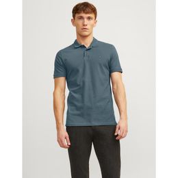 Jack & Jones Jack & Jones Herren Poloshirt &raquo;JJEBASIC POLO SS NOOS&laquo; Baumwolle, slim fit grau S