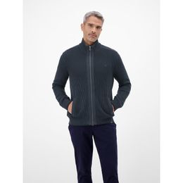 Lerros Herren Lerros Strickjacke mit Stehkragen und sportiver Struktur M
