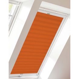 SUNLINES Dachfensterplissee &raquo;Young Style Crush&laquo; Lichtschutz verspannt mit F&uuml;hrungsschienen orange Obermaterial: 100% Polyester