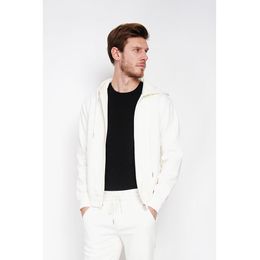 William de Faye Sweatjacke in Wei&szlig; - 74% | Gr&ouml;&szlig;e 50 | Herren-sweatshirts-jacken