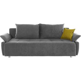 Collection AB Schlafsofa &raquo;, 3-Sitzer, Funtastic&laquo; inkl. Bettfunktion, Bettkasten, Federkern, Frei im Raum stellbar grau Zierkissen: 100% Polyester;