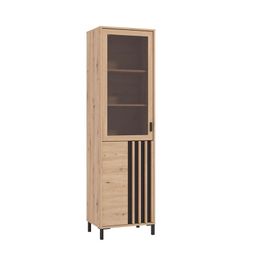Home Affaire Vitrine &raquo;LAVAL Vitrinenschrank, Glasschrank, Standvitrine, Highboard/Sideboard&laquo; T&uuml;ren, 4 Einlegeb&ouml;den, 5 F&auml;cher, Gesamtma&szlig;e (B/T/H): 54,5