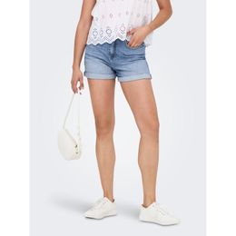 Only Damen Only Jeansshorts &raquo;ONLJOSEPHINE &ndash; Stretch Shorts f&uuml;r vielseitige Kombinationen&laquo; Baumwollmischung, regular fit blau XS (34), N-Gr