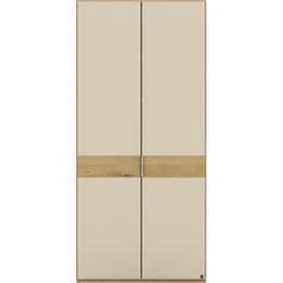 Musterring Kleiderschrank &raquo;Savona, Kleiderschrank, Schrank, Garderobe, teilmassiv Eiche&laquo; mit T&uuml;rd&auml;mpfern, mit Spiegel oder Glas, extra B&ouml;den, MADE IN GERMANY, 