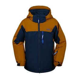 Peek U Ski-/ Snowboardjacke "Hawk" in Dunkelblau/ Orange - 59% | Gr&ouml;&szlig;e 128 | Kinder-outdoor-jacken