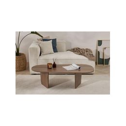 Evila Couchtisch in Braun - (B)130 cm - (H)40 cm - (T)65 cm - 72% | Tische