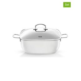 Fissler 2tlg. Set: Edelstahl-Br&auml;ter "Secural " - &Oslash; 28 cm - 41% | Kochgeschirr