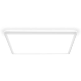 B.K.LICHT LED Deckenleuchte &raquo;BKL1601 Ultraflache Deckenlampe, LED Panel mit Backlight&laquo; LED-Modul 1 Stk. Neutralwei&szlig; 4.000K, 3.000 Lm, 22W, indirekte 