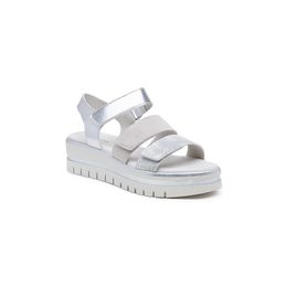Foreverfolie Keilsandaletten in Silber/ Grau - 73% | Gr&ouml;&szlig;e 37 | Damen-sandalen
