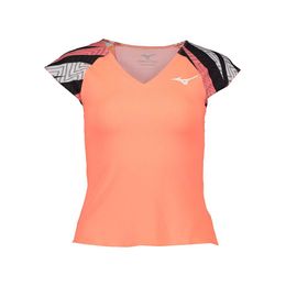 Mizuno Funktionsshirt in Orange/ Schwarz - 57% | Gr&ouml;&szlig;e S | Damen-outdoor-tops-shirts