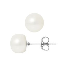 Pearline Perlen-Ohrstecker in Wei&szlig; - 81% | Schmuck