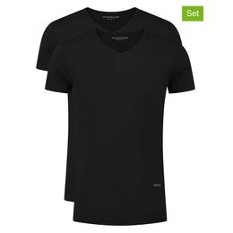 McGregor 2er-Set: Shirts in Schwarz - 55% | Gr&ouml;&szlig;e M | Herren-plussize