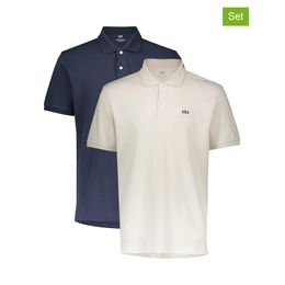GAP 2er-Set: Poloshirts in Dunkelblau/ Wei&szlig; - 49% | Gr&ouml;&szlig;e S | Herren-plussize