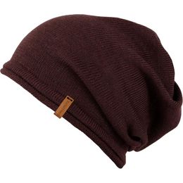 Chillouts Herren Chillouts Beanie &raquo;Leicester Hat&laquo; Feinstrick, aus Merinowolle mit weicher Haptik rot