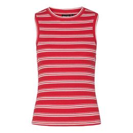 Pieces Top "Tadie" in Rot/Wei&szlig; - 40% | Gr&ouml;&szlig;e XS | Damen-tops