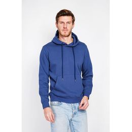 William de Faye Hoodie in Blau - 75% | Gr&ouml;&szlig;e 50 | Herren-sweatshirts-jacken