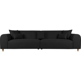 Home Affaire Big-Sofa &raquo;Svennis&laquo; in 2 Bezugsqualit&auml;ten, B/T/H: 314/98/83 cm grau Struktur (100% Polyester);Filzoptik (100% Polyester)