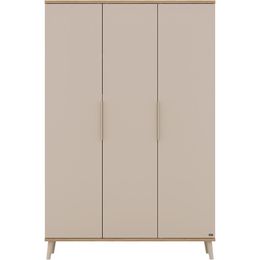 YUNY by PAIDI Kleiderschrank &raquo;HAZEL in Beige, inkl. Kleiderstangen und Einlegeb&ouml;den&laquo; B/H/T ca. 95-130/198/52cm, mit 2 oder 3 T&uuml;ren, stabiler 