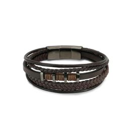 Fynch-Hatton Herren Fynch-Hatton Lederarmband &raquo;Schmuck Geschenk Armband The Antique Explorer&laquo; braun