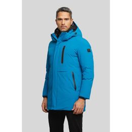 Bugatti Herren Bugatti Regenjacke mit Kapuze mit Stehkragen blau 48