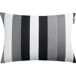 Musterring Dekokissen &raquo;Stripe&laquo; schwarz-wei&szlig; Baumwolle, Polyester
