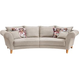 Home Affaire Big-Sofa &raquo;Tassilo geschwungene Formensprache, bequem, Mega Sofa, Breite 350cm&laquo; gr&uuml;n 100% Polyester