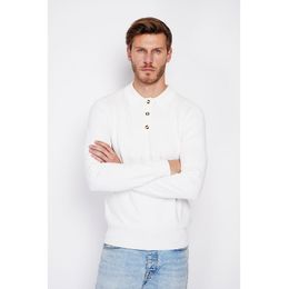 William de Faye Pullover in Wei&szlig; - 78% | Gr&ouml;&szlig;e 46 | Herren-plussize