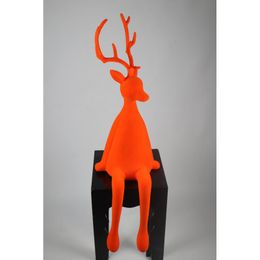 AM Design Weihnachtsfigur &raquo;Rentier sitzend mit samtweichem Flock&laquo; aus Kunststoff, H&ouml;he 93 cm, in verschiedenen Farben Kunststoff